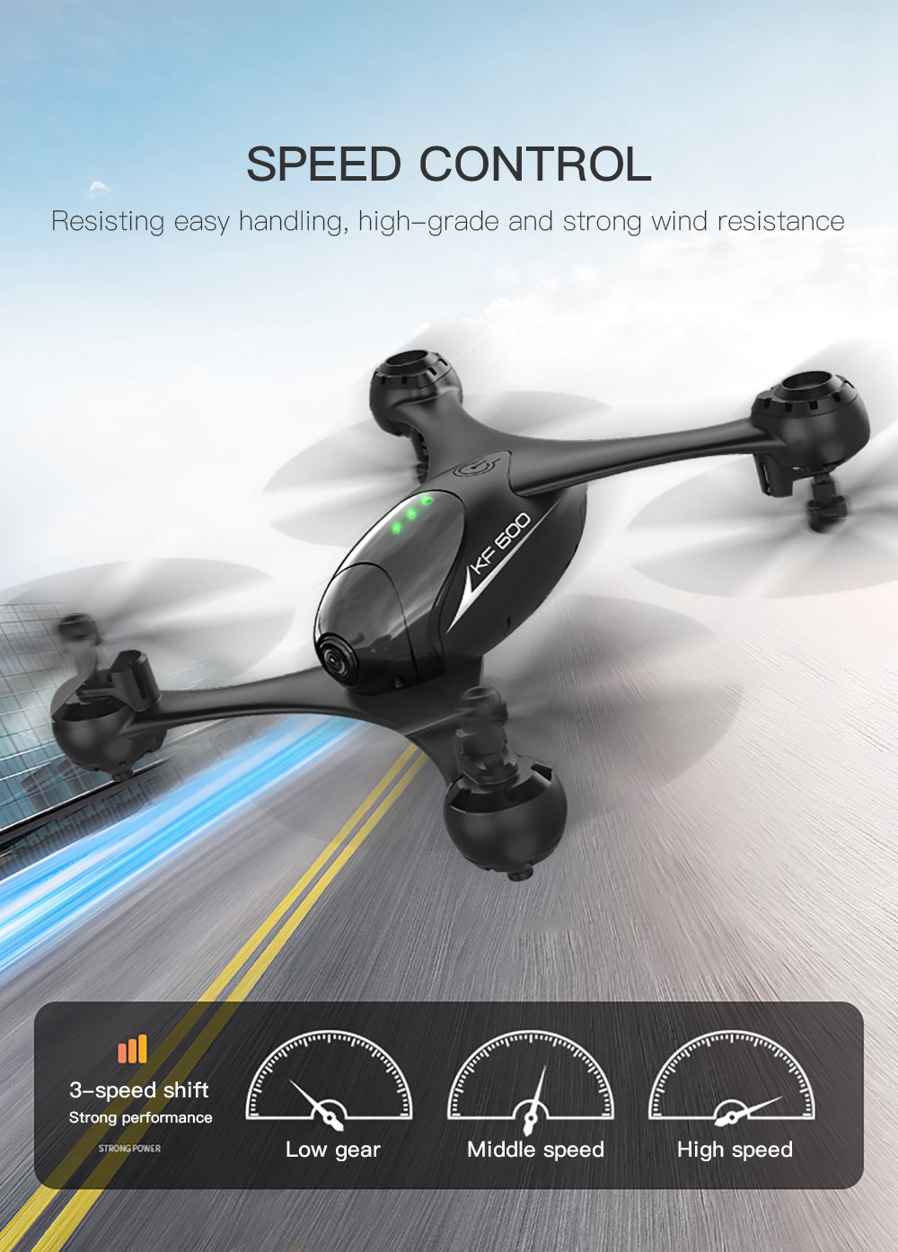 KF600 720P WiFi FPV RC Drone RTF