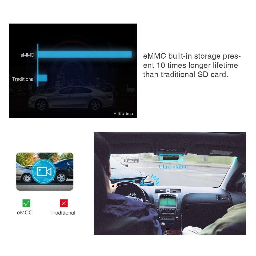 DDPAI Mini3 32G 1600P Car DVR Camera Black