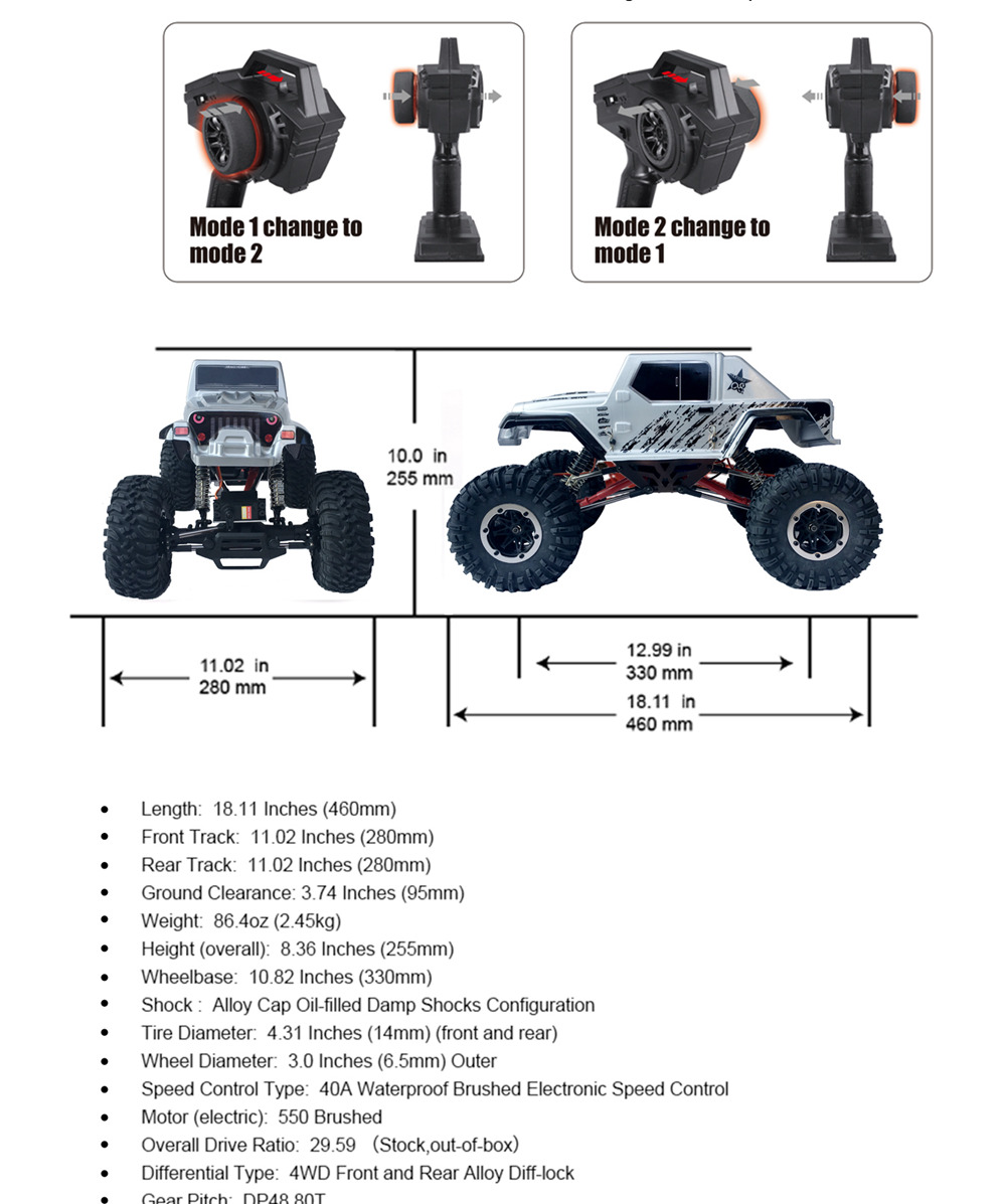 Remo Hobby 1071-SJ 2.4G 1:10 RC Car RTR