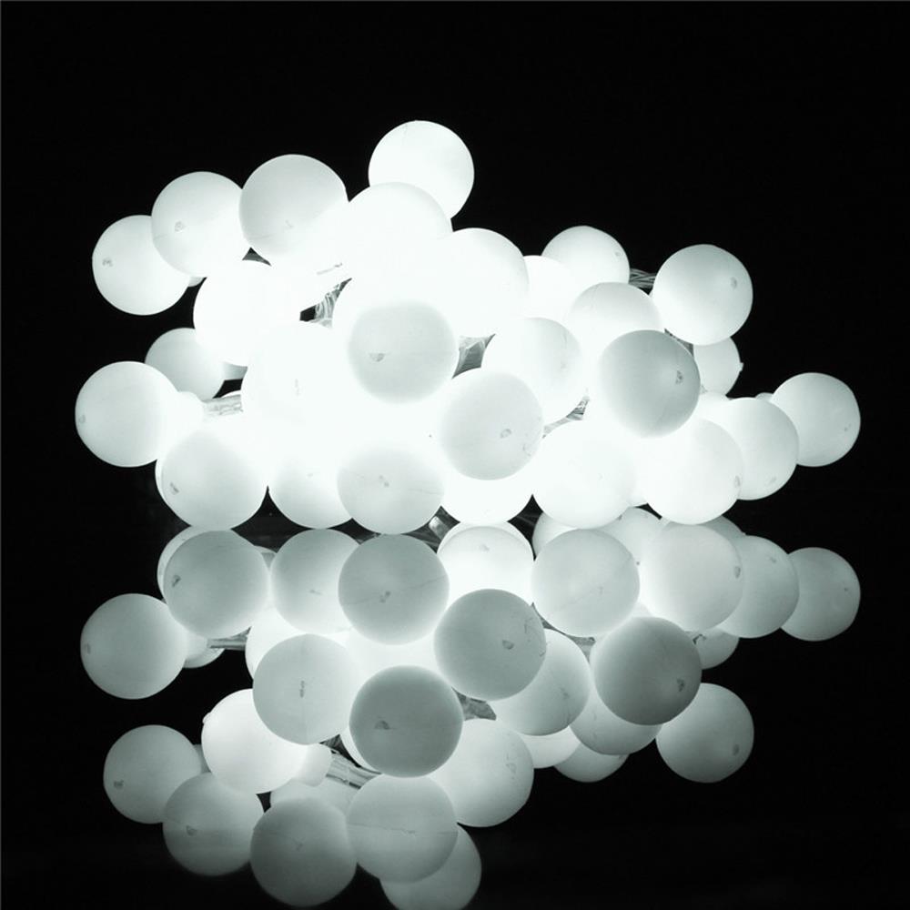 30PCS LED Cherry Matte Balls String Lights White