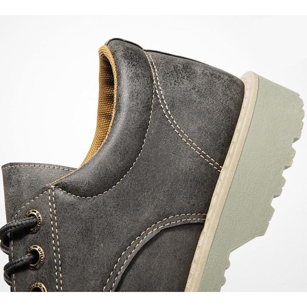 K07 Men's Leather Tooling Shoes EU39 Black