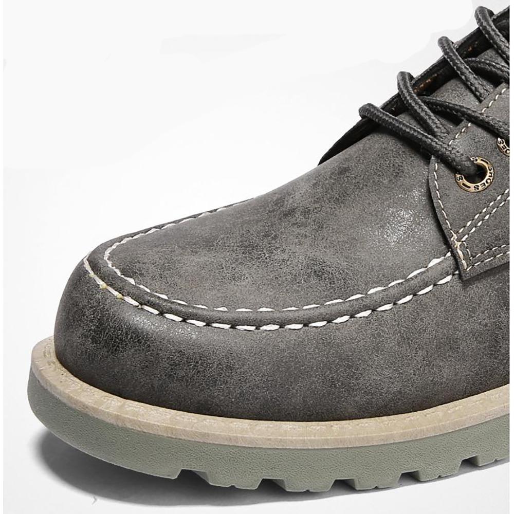 K07 Men's Leather Tooling Shoes EU39 Brown