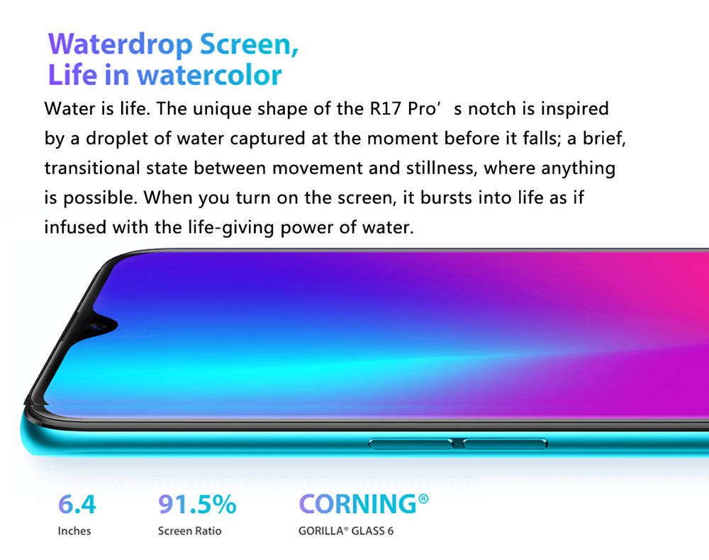 OPPO R17 Pro 6.4 Inch 8GB 128GB Smartphone Radiant Mist