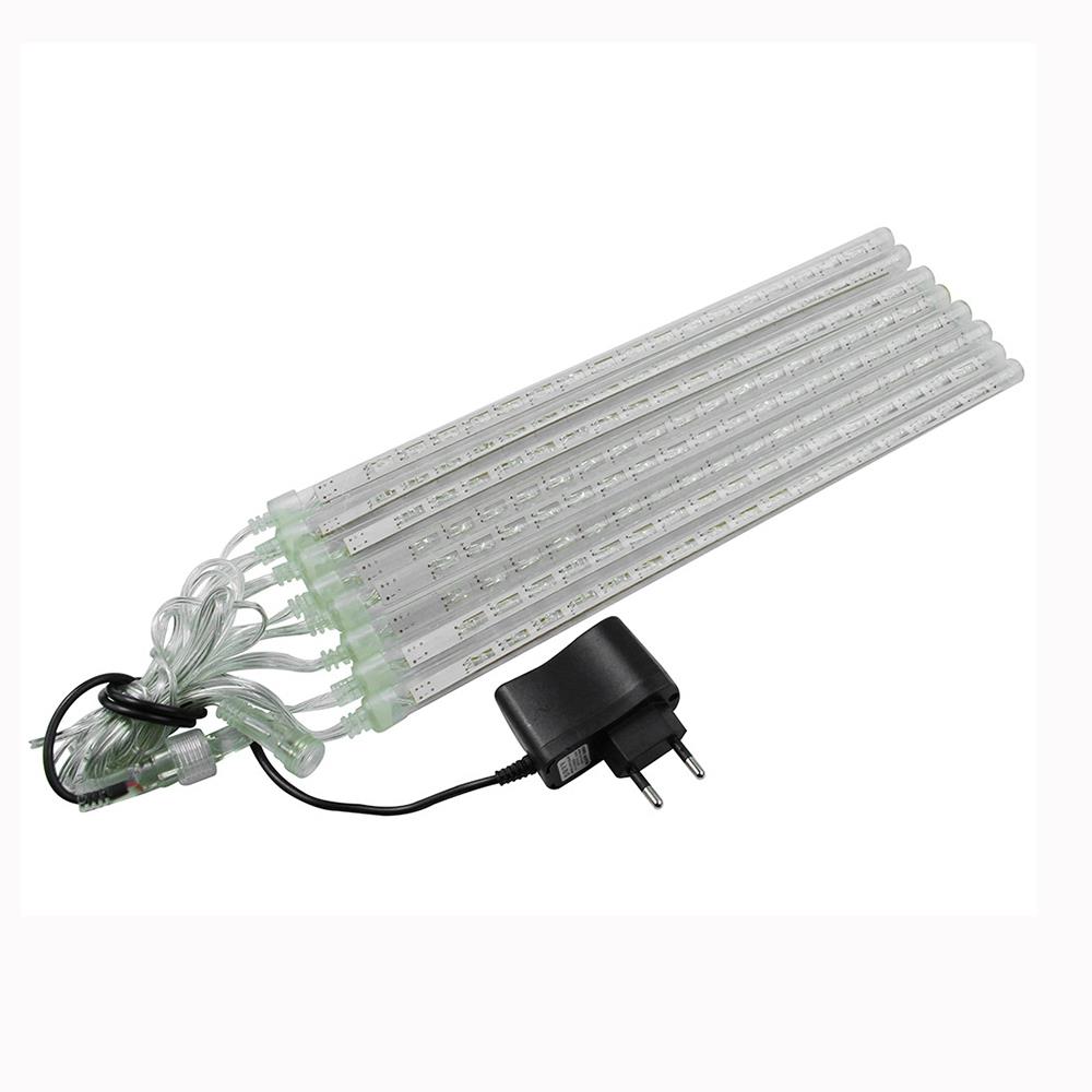Meteor Shower Rain String Light LED Tube White 30CM EU Plug