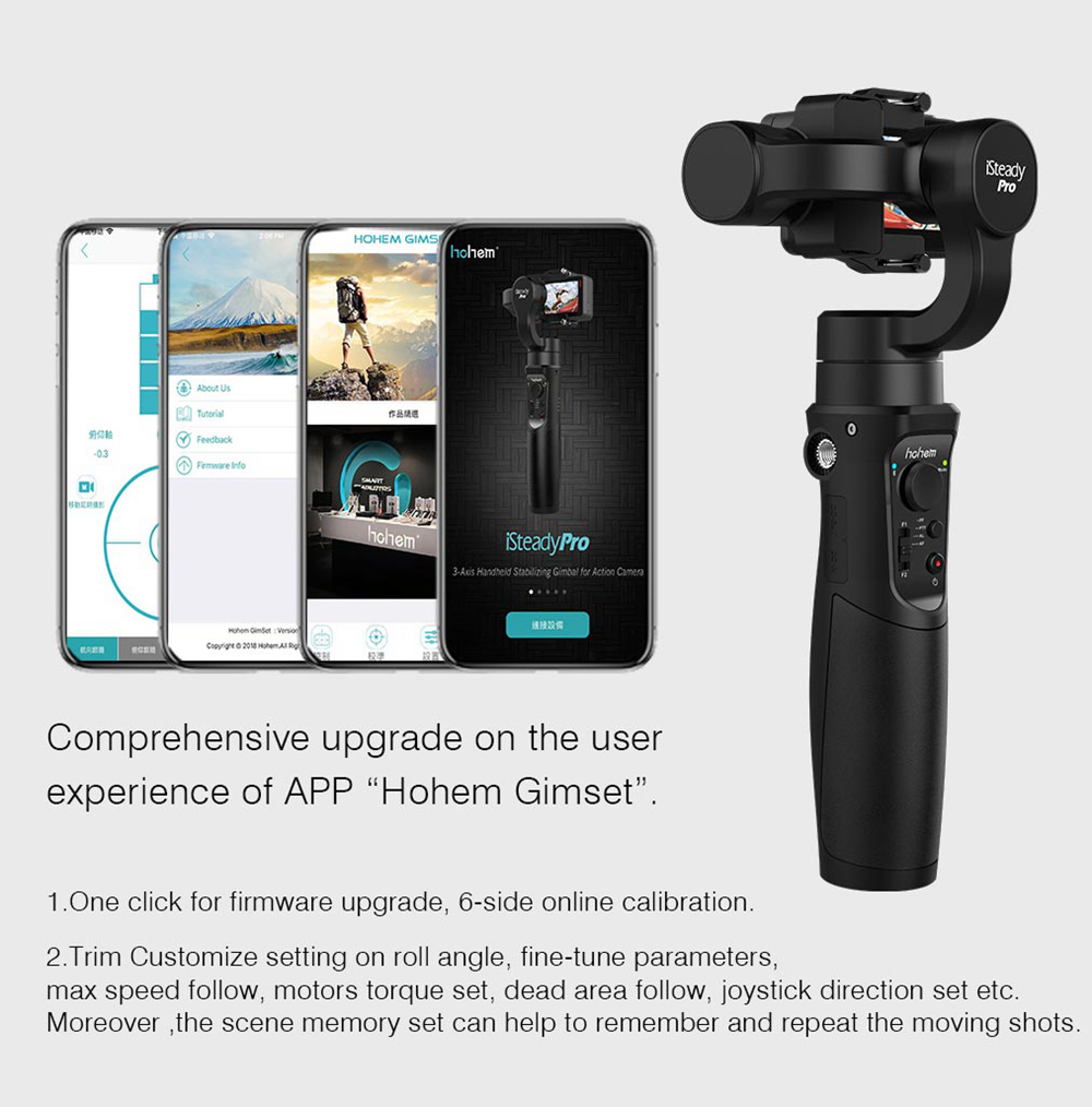 Hohem iSteady Pro 3-Axis Brushless Handheld Gimbal Stabilizer