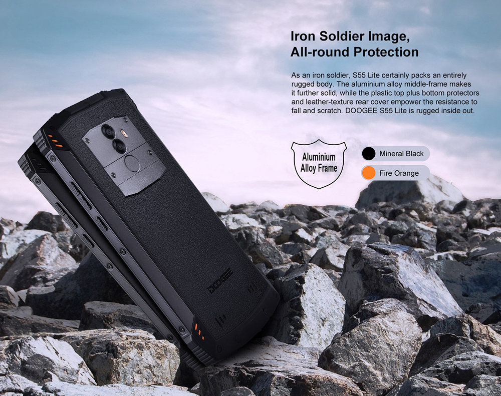 DOOGEE S55 Lite 5.5 Inch 2GB 16GB Smartphone Black