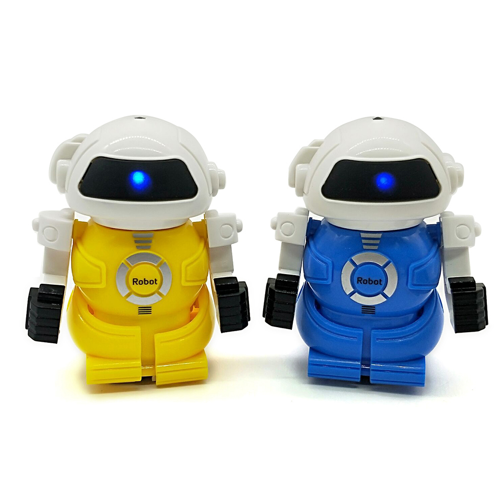 Coke Can Mini 2CH Infrared Remote Control RC Robot Blue