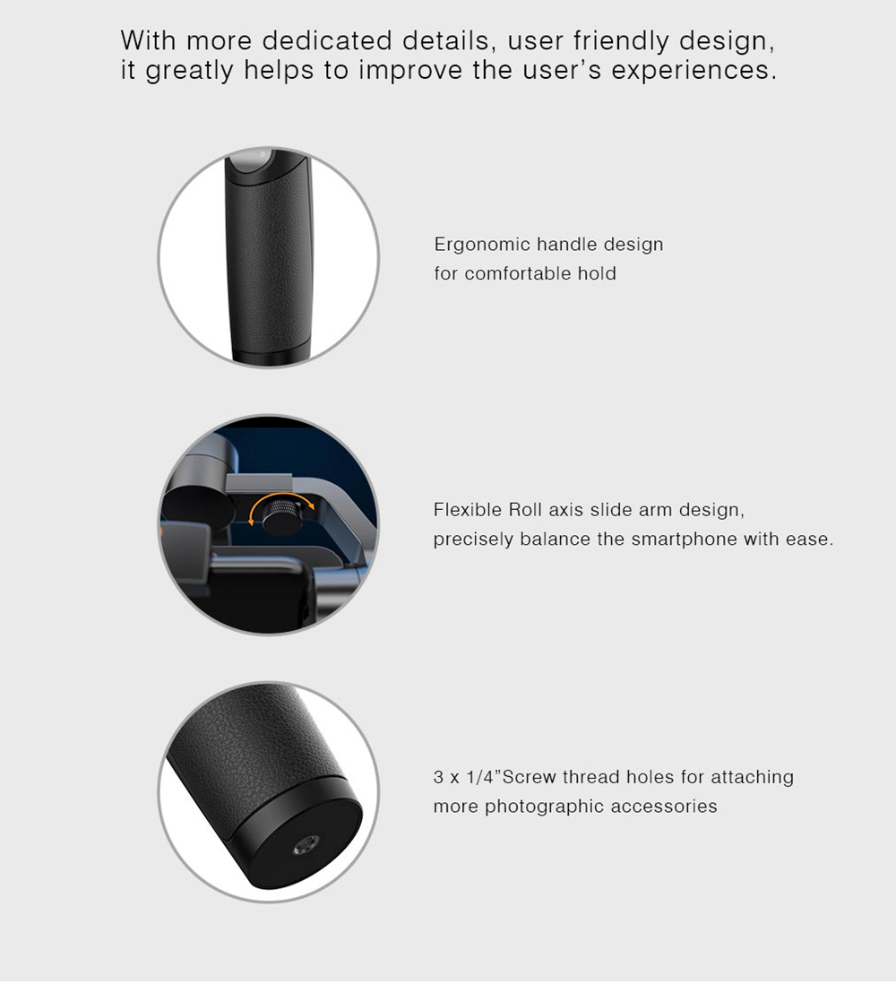 Hohem iSteady Mobile 3-Axis Brushless Handheld Gimbal Stabilizer