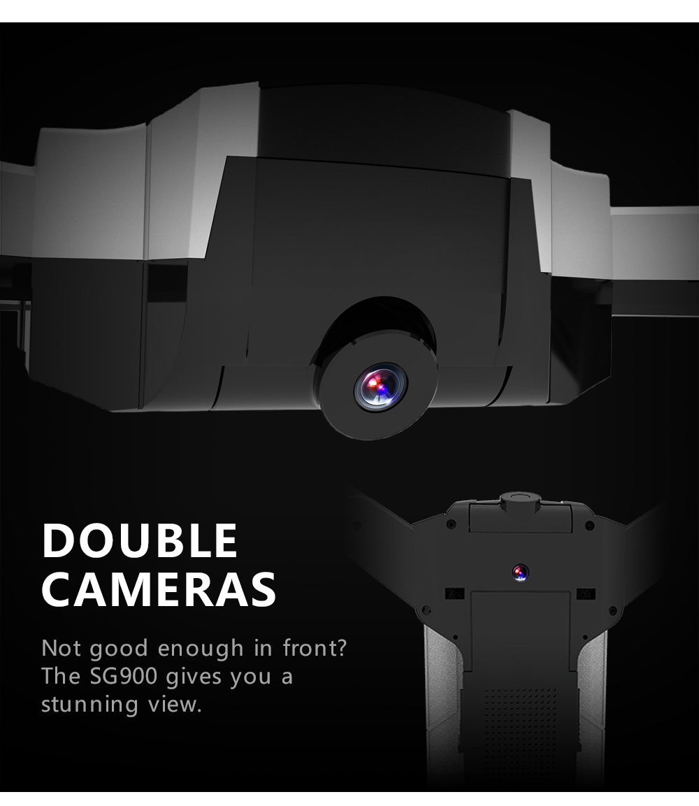 SG900 720P WiFi FPV Foldable RC Drone RTF White