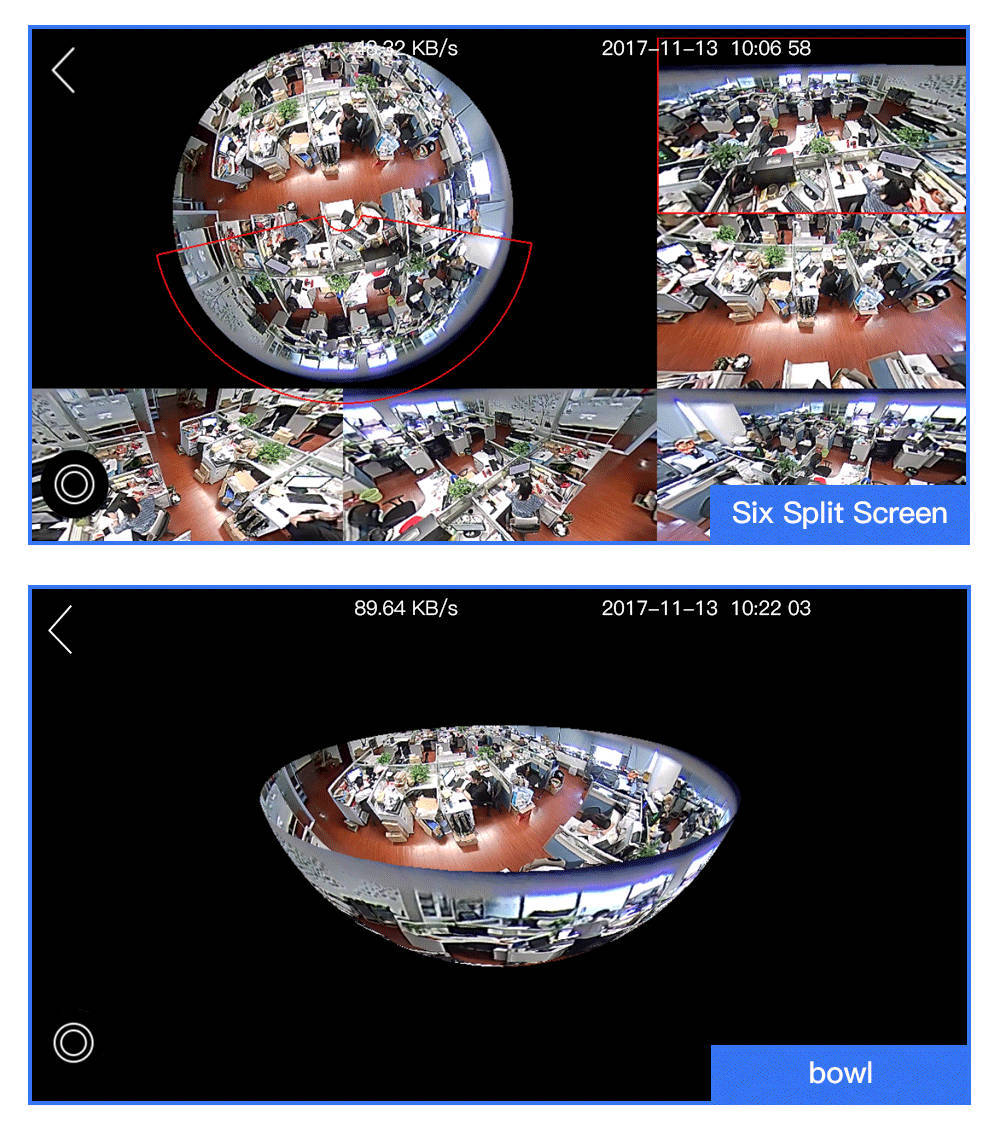 SDETER GA022 960P Panoramic Wifi E27 Light Bulb IP Camera White