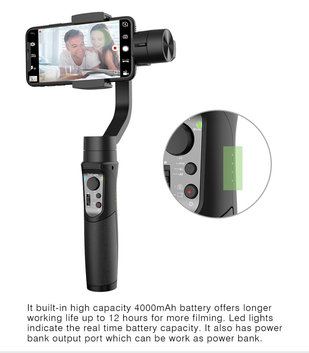 Hohem Isteady Mobile 3-Axis Brushless Handheld Gimbal Stabilizer