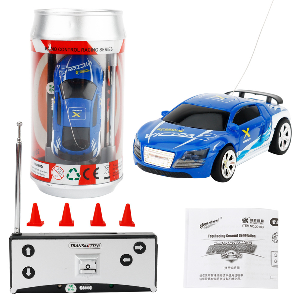 ShenQiWei 2010B 1:58 Coke Can Mini RC Car Kids Toys Random Color