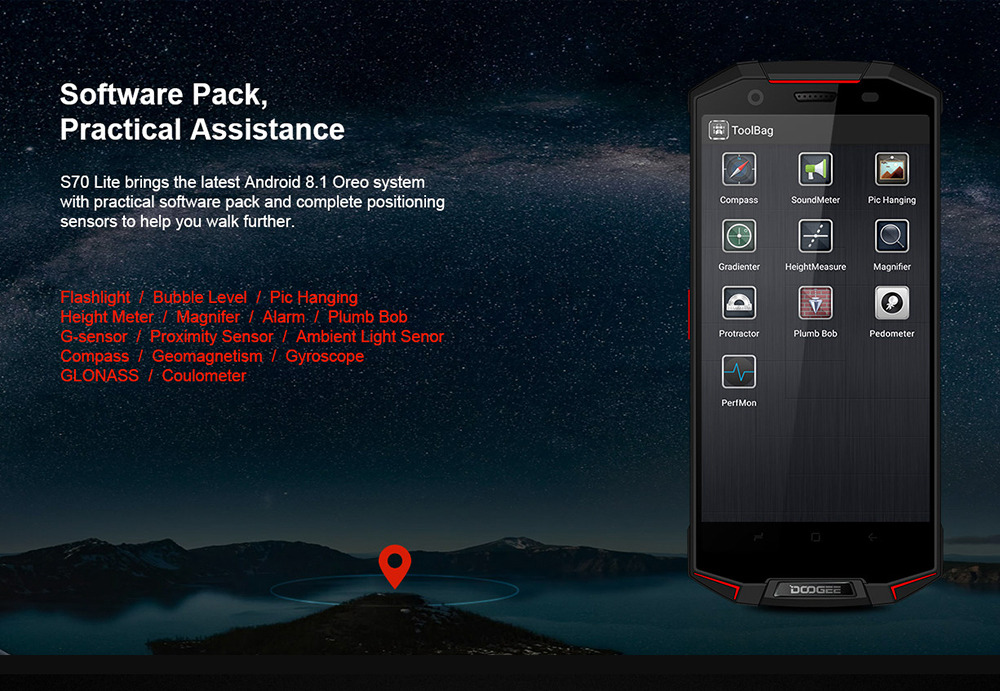 DOOGEE S70 Lite 5.99 Inch 4GB 64GB Smartphone Red