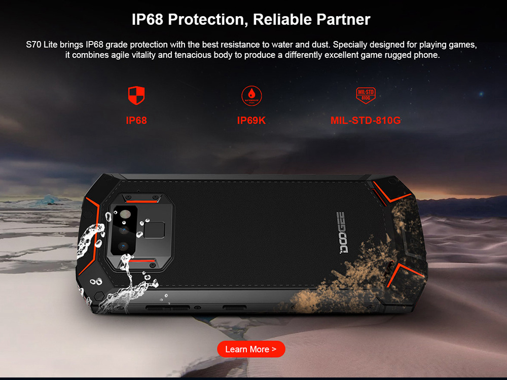 DOOGEE S70 Lite 5.99 Inch 4GB 64GB Smartphone Red