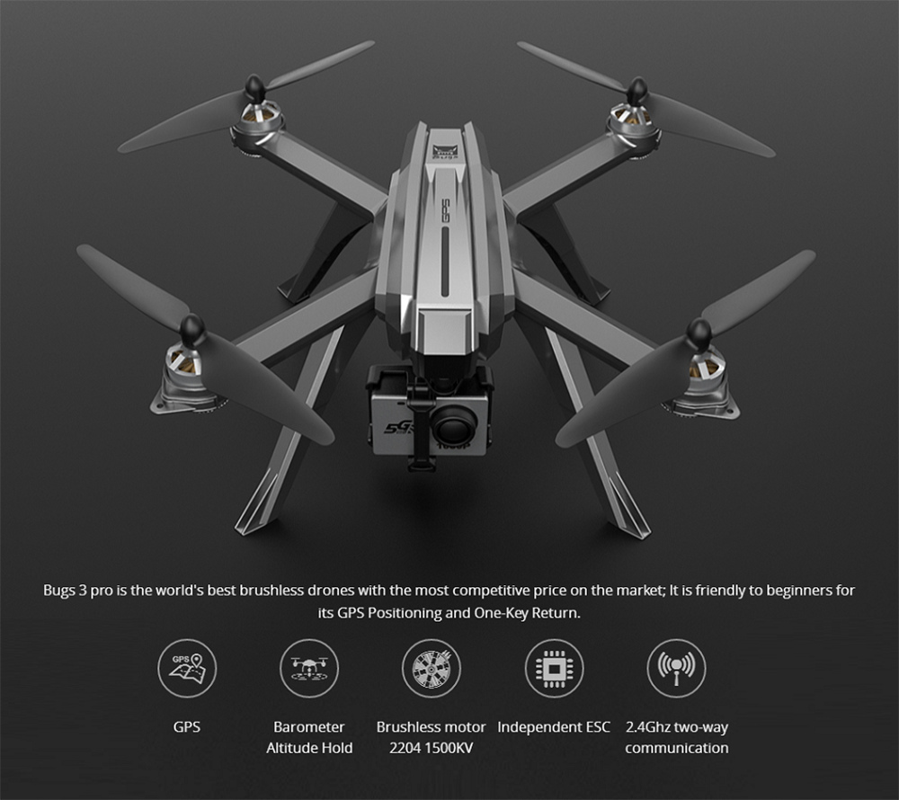 MJX Bugs 3 Pro B3Pro GPS 5G WiFi FPV RC Drone RTF
