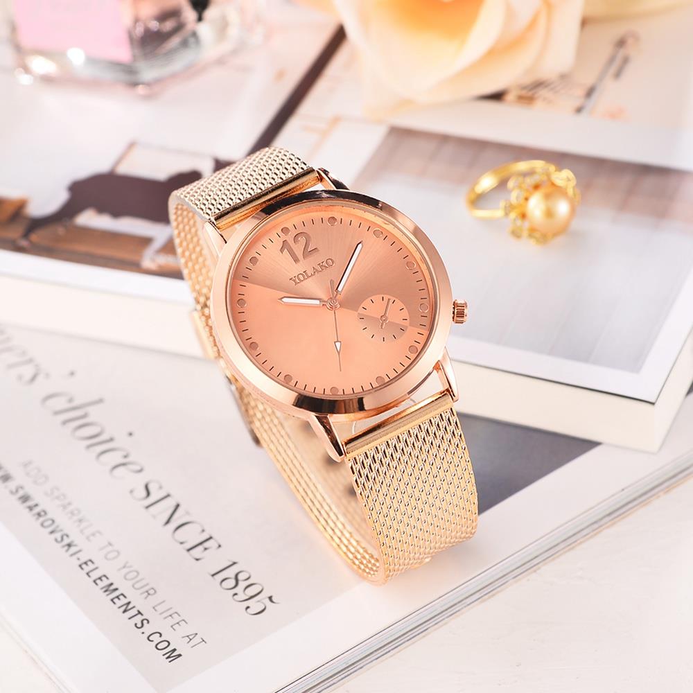 YOLAKO YK114 Casual Quartz Watch Rose Gold