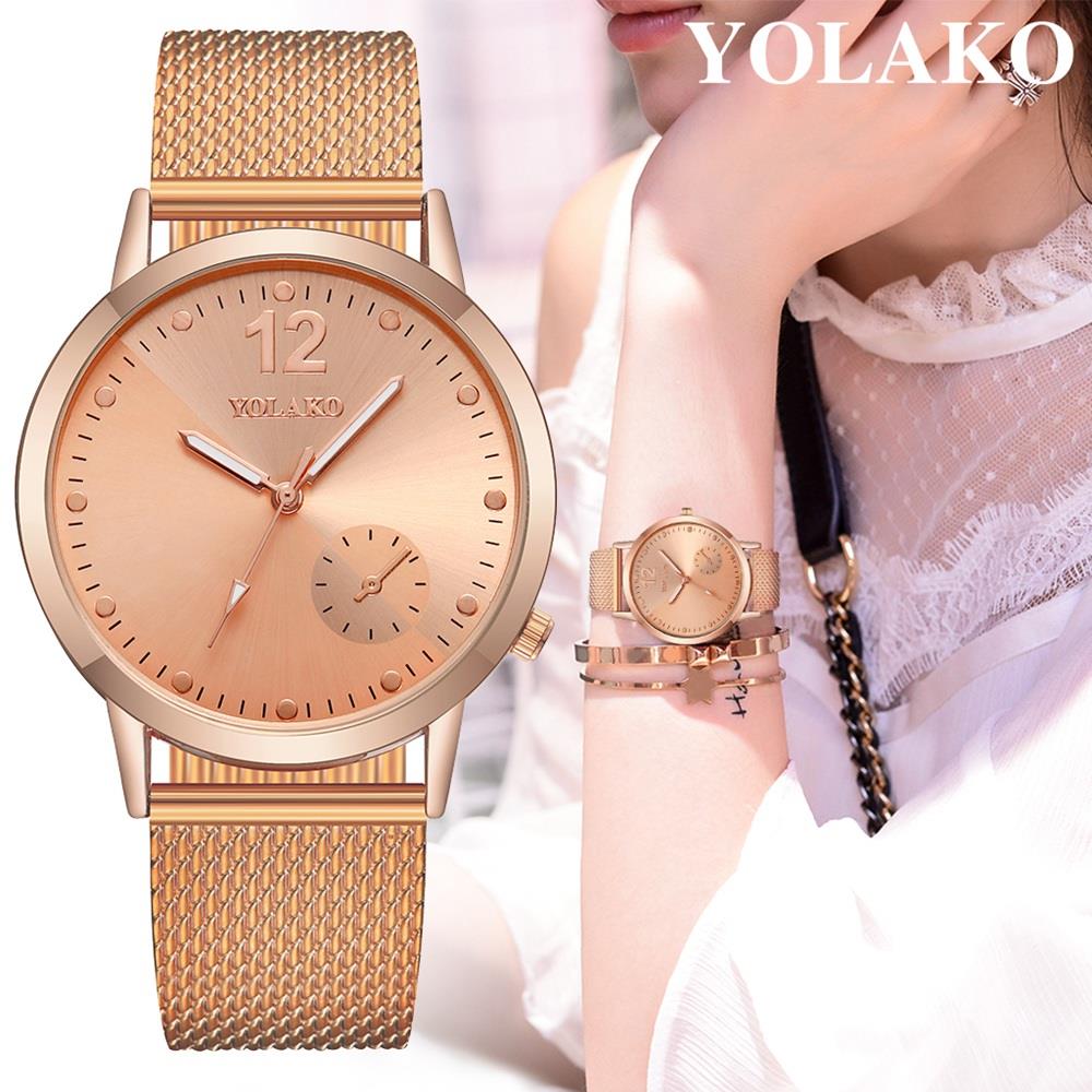 YOLAKO YK114 Casual Quartz Watch Gold