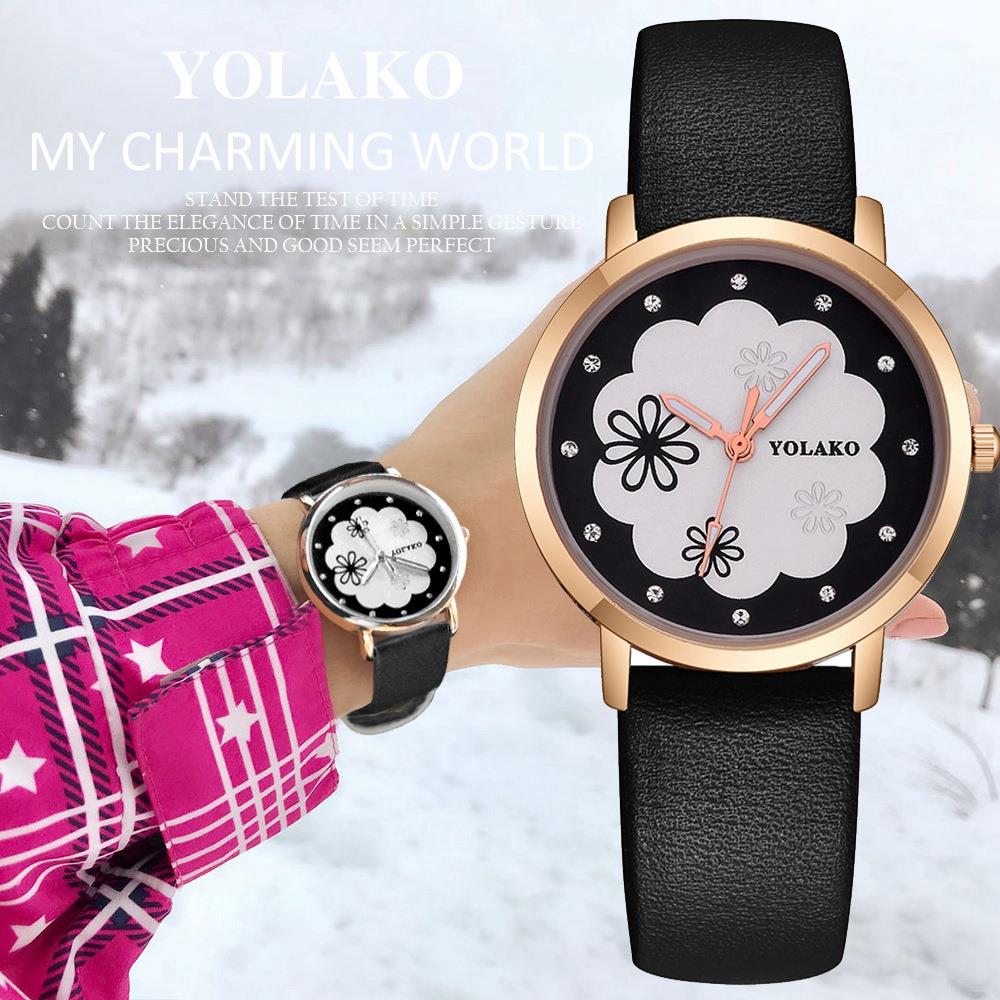 YOLAKO YK37 Women Quartz Watch Light Blue