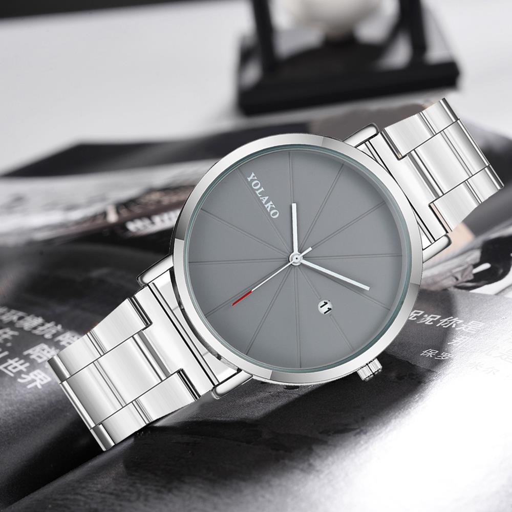 YOLAKO YK122 Casual Quartz Watch Black Rose Gold