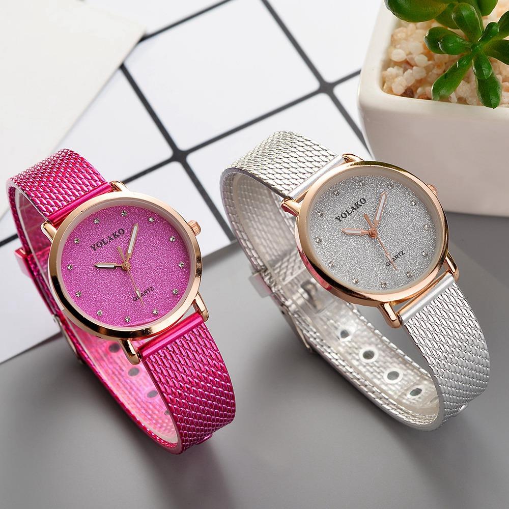 YOLAKO YK33 Women Quartz Watch Rose Gold light Blue