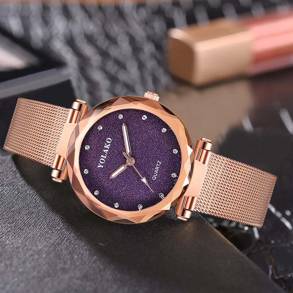 YOLAKO YK113 Women Quartz Watch Coffee