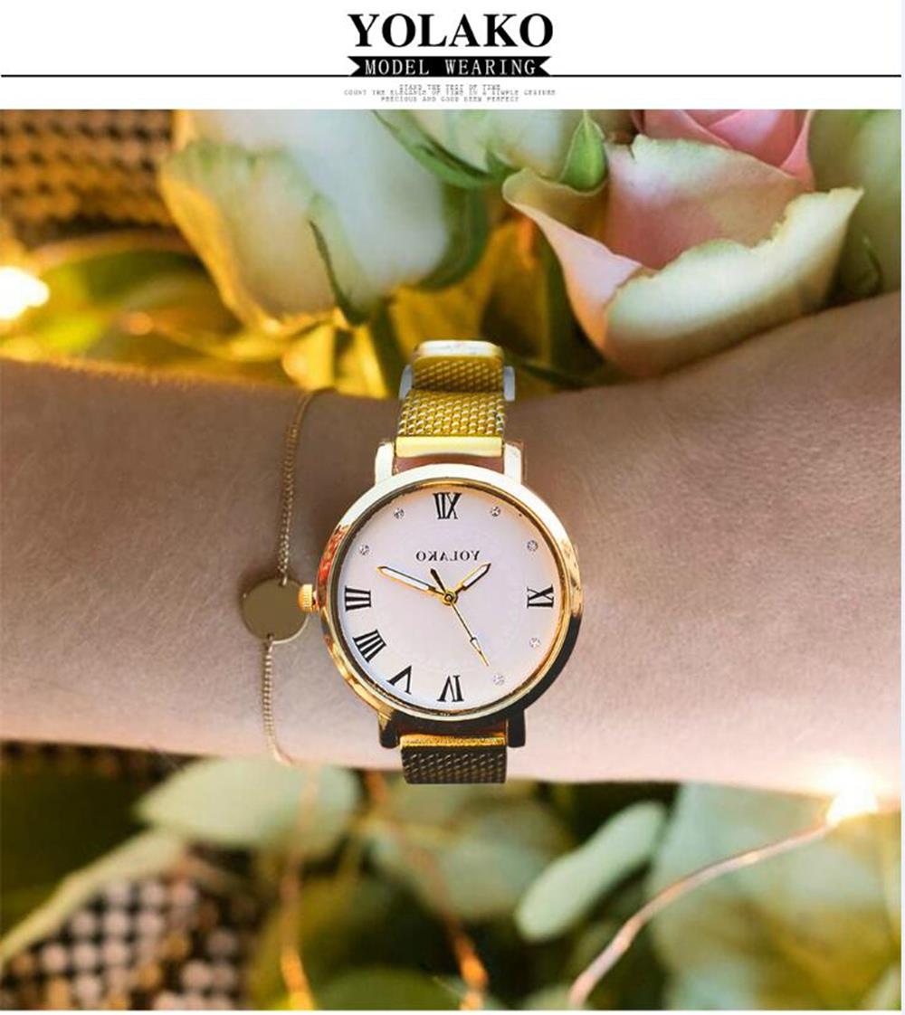 YOLAKO YK04 Women Quartz Watch Gold