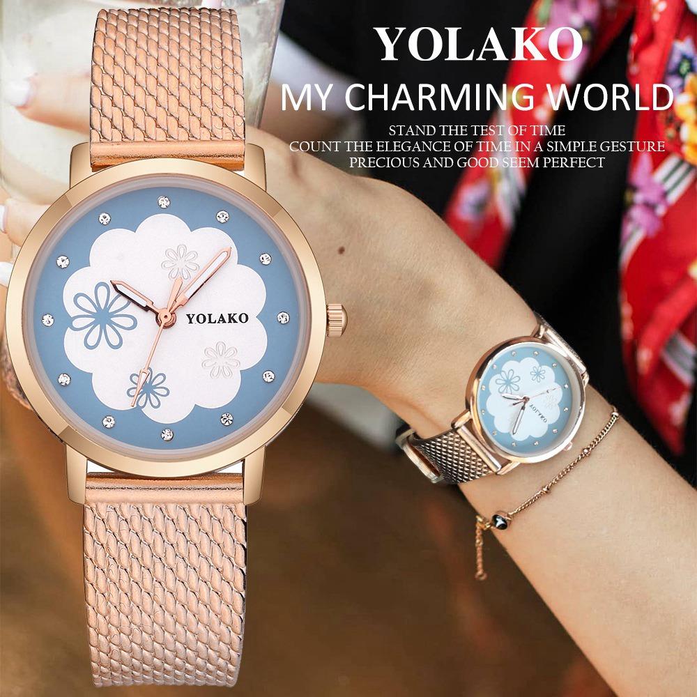 YOLAKO YK36 Women Quartz Watch Silver