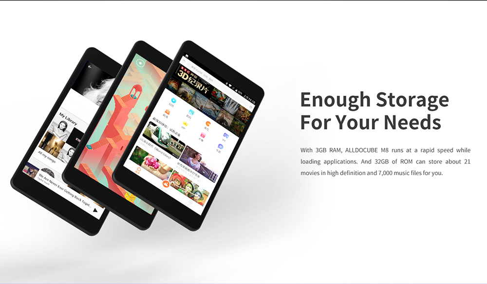 ALLDOCUBE Cube M8 4G LTE Phablet 3GB 32GB Gray