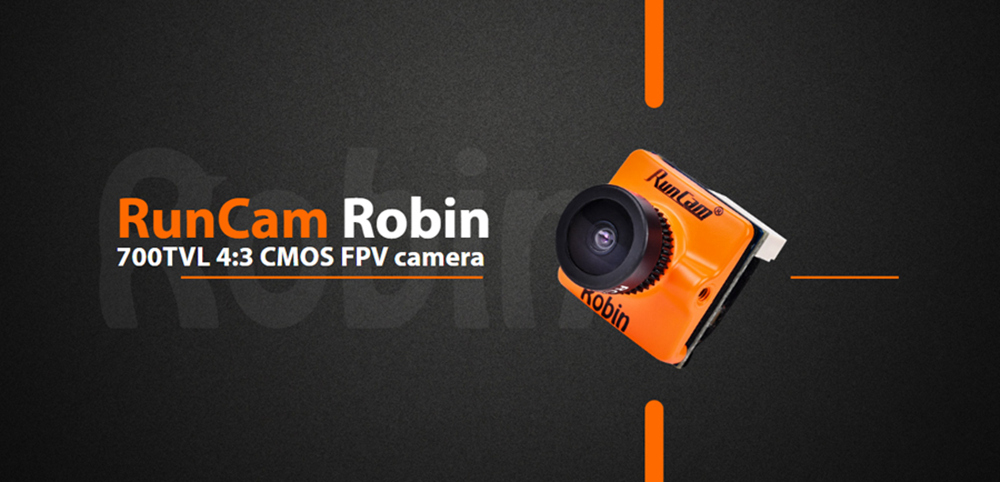 RunCam Robin 2.1mm FOV 145Degree WDR 700TVL 4:3 CMOS FPV Camera Black