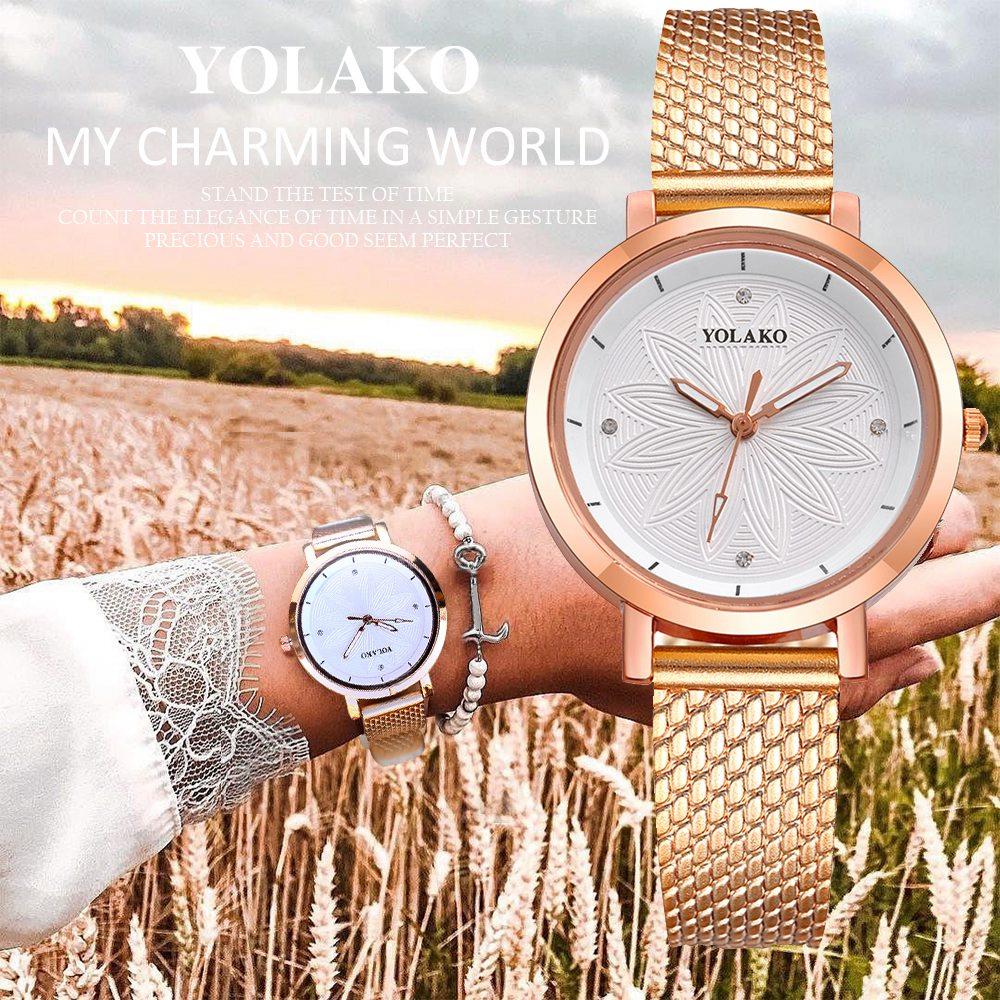 YOLAKO YK05 Women Quartz Watch Gold