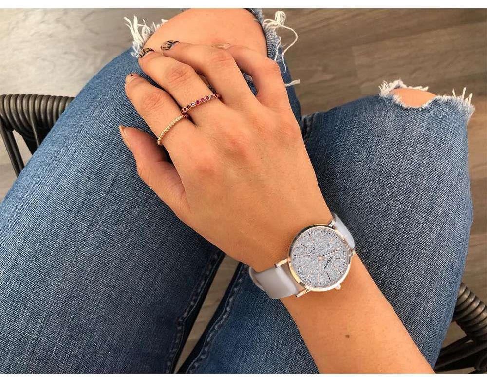 YOLAKO YK68 Women Sparkle Quartz Watch Gray
