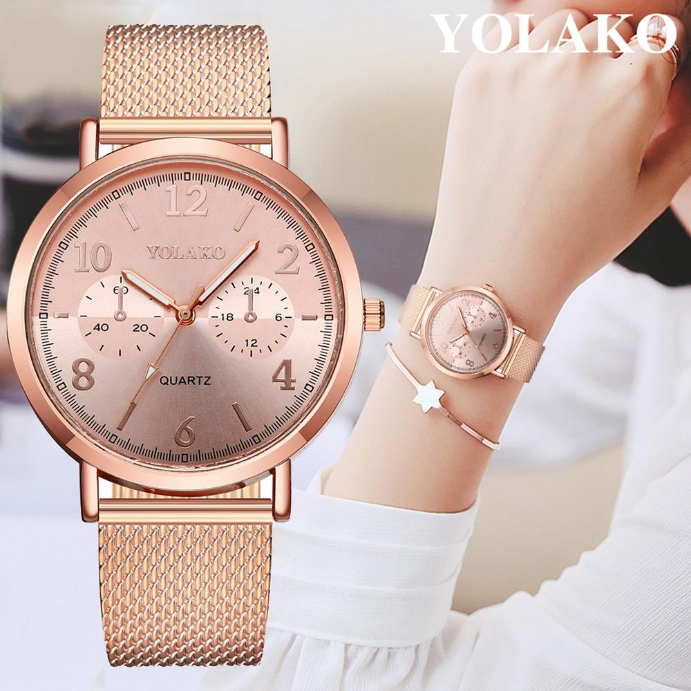 YOLAKO YK116 Casual Quartz Watch Black