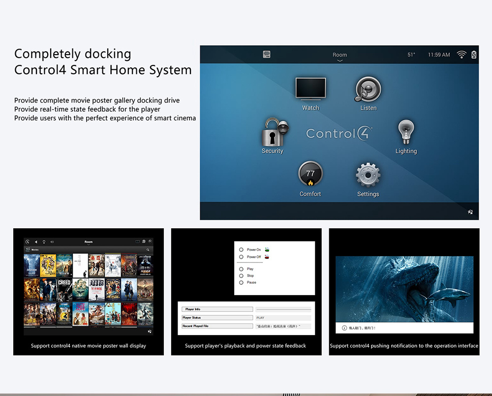 Egreat A11 Hi3798CV200 3D Blu-ray Media Player Dolby Atoms DTS X