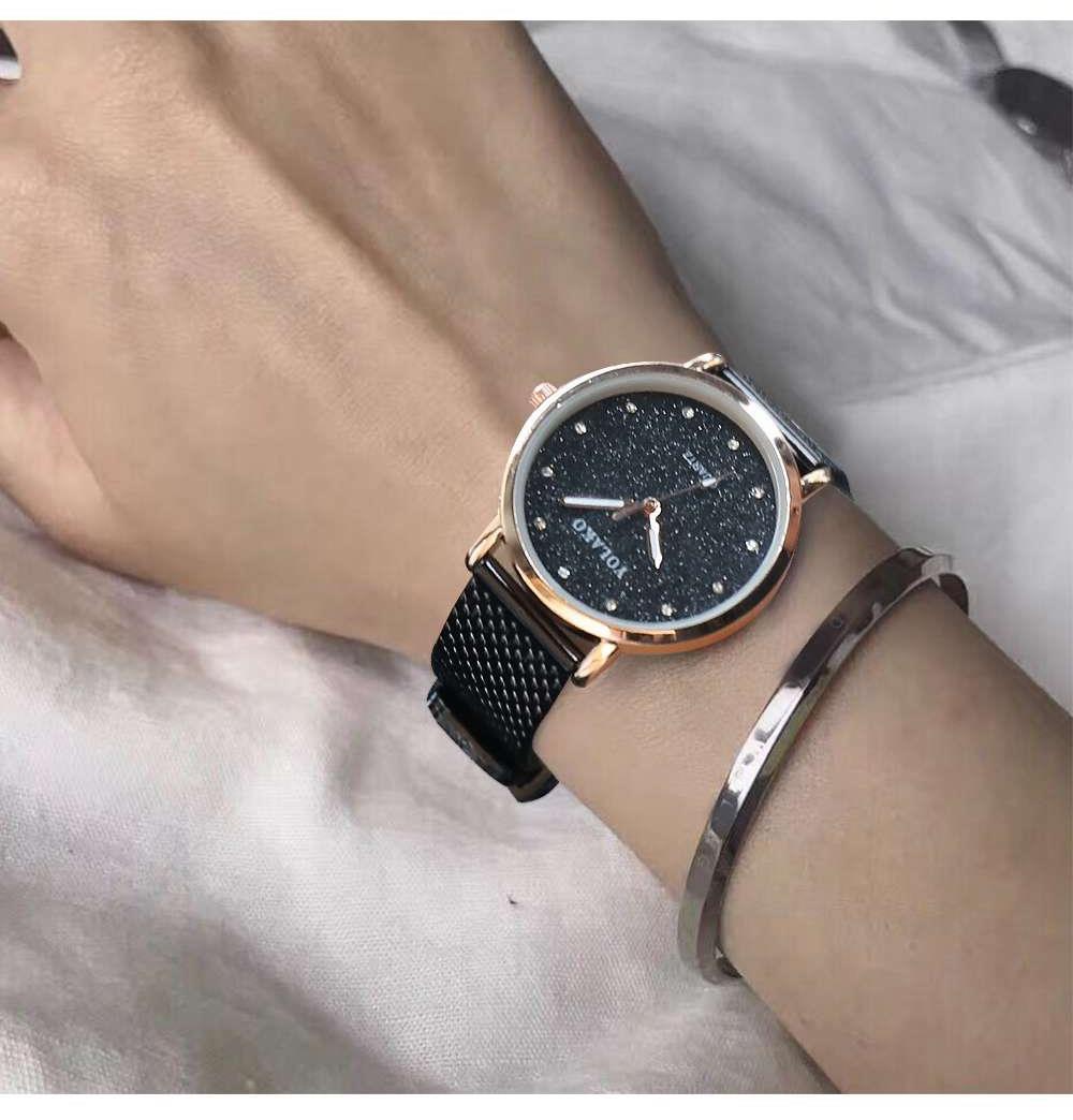 YOLAKO YK33 Women Quartz Watch Rose Gold light Blue