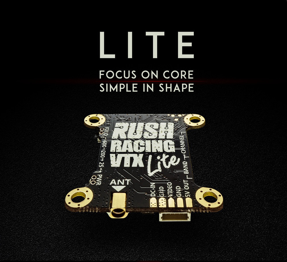 RUSH VTX LITE 5.8G 48CH Switchable AV Transmitter RaceBand/LowRace