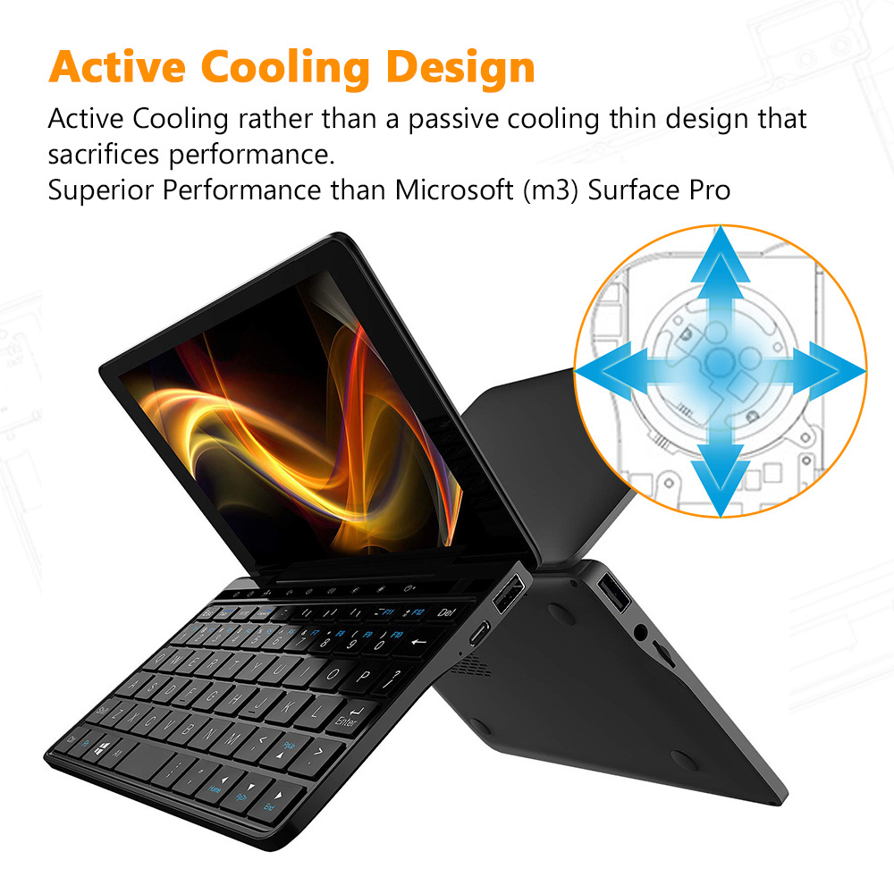 GPD Pocket 2 Gamepad Tablet PC 4GB 128GB Black