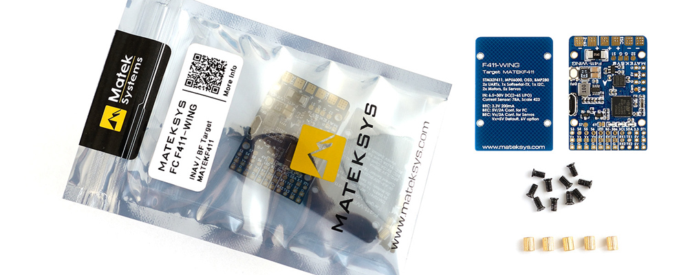 Matek Systems F411-WING New Flight Controller