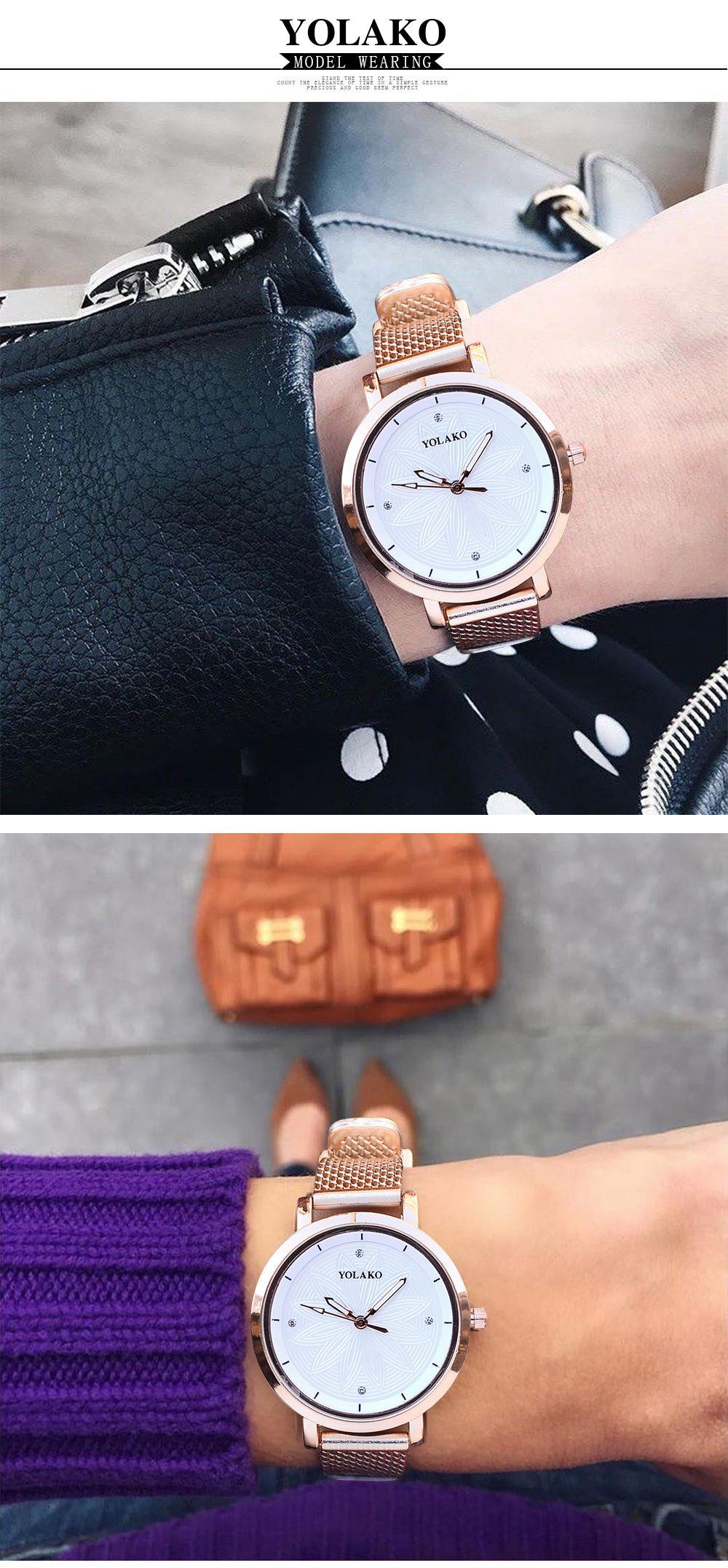 YOLAKO YK05 Women Quartz Watch Gold