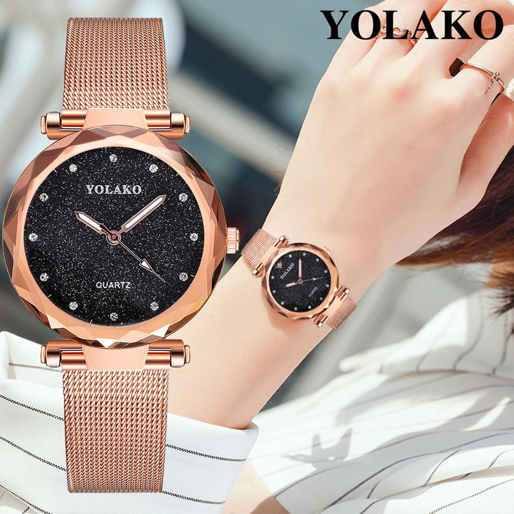 YOLAKO YK113 Women Quartz Watch Coffee