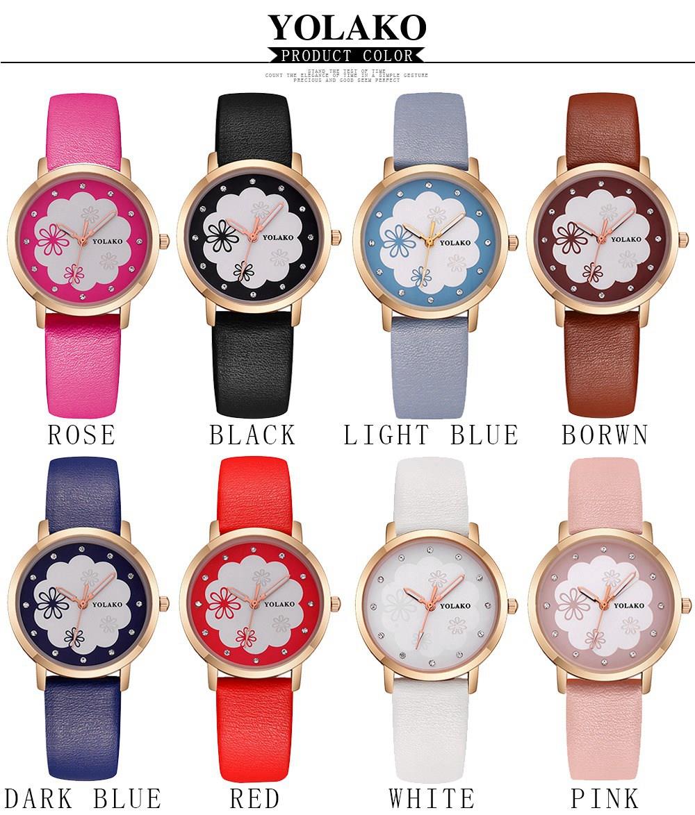 YOLAKO YK37 Women Quartz Watch Fuchsia
