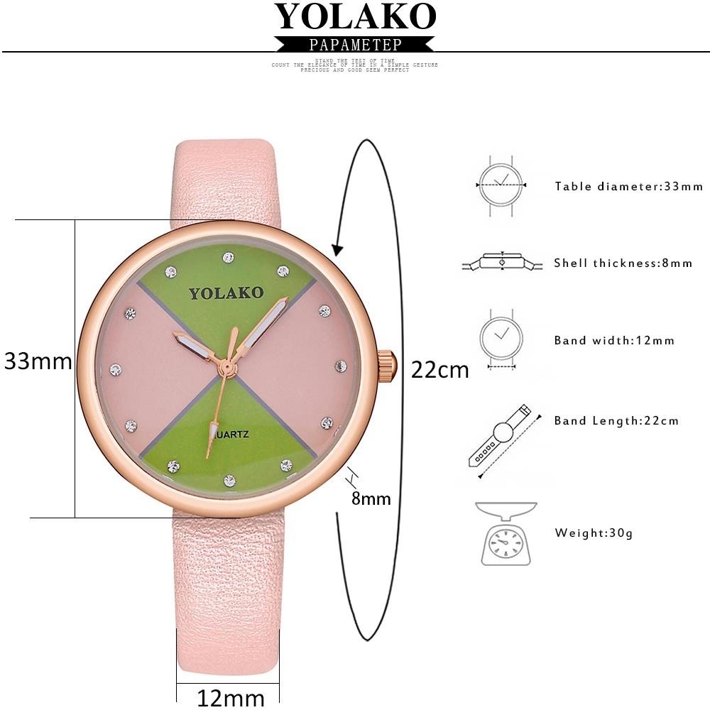 YOLAKO YK35 Women Quartz Watch Light Blue