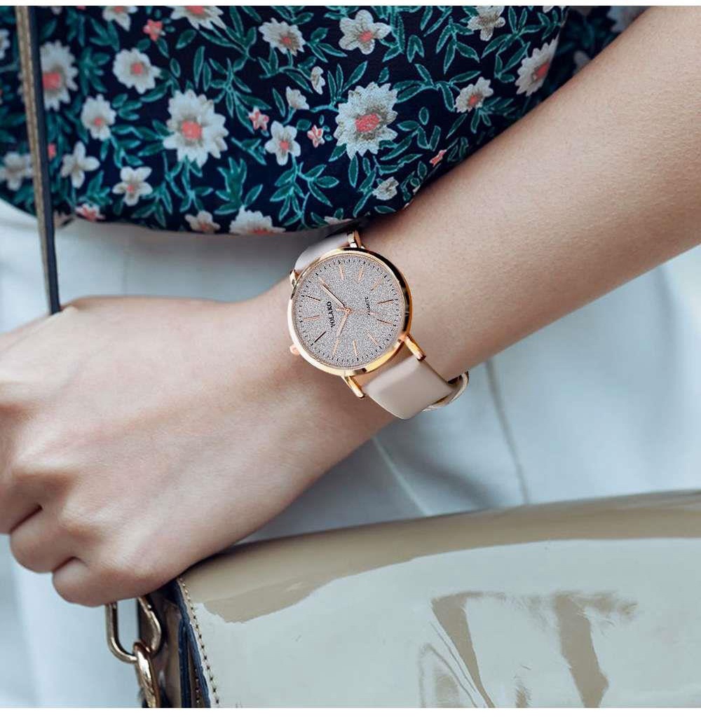 YOLAKO YK68 Women Sparkle Quartz Watch Gray