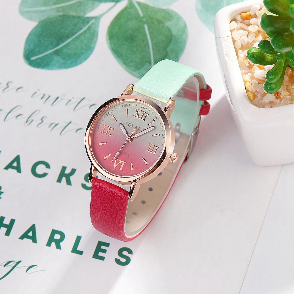 YOLAKO YL01 Women Casual Quartz Watch Green Red