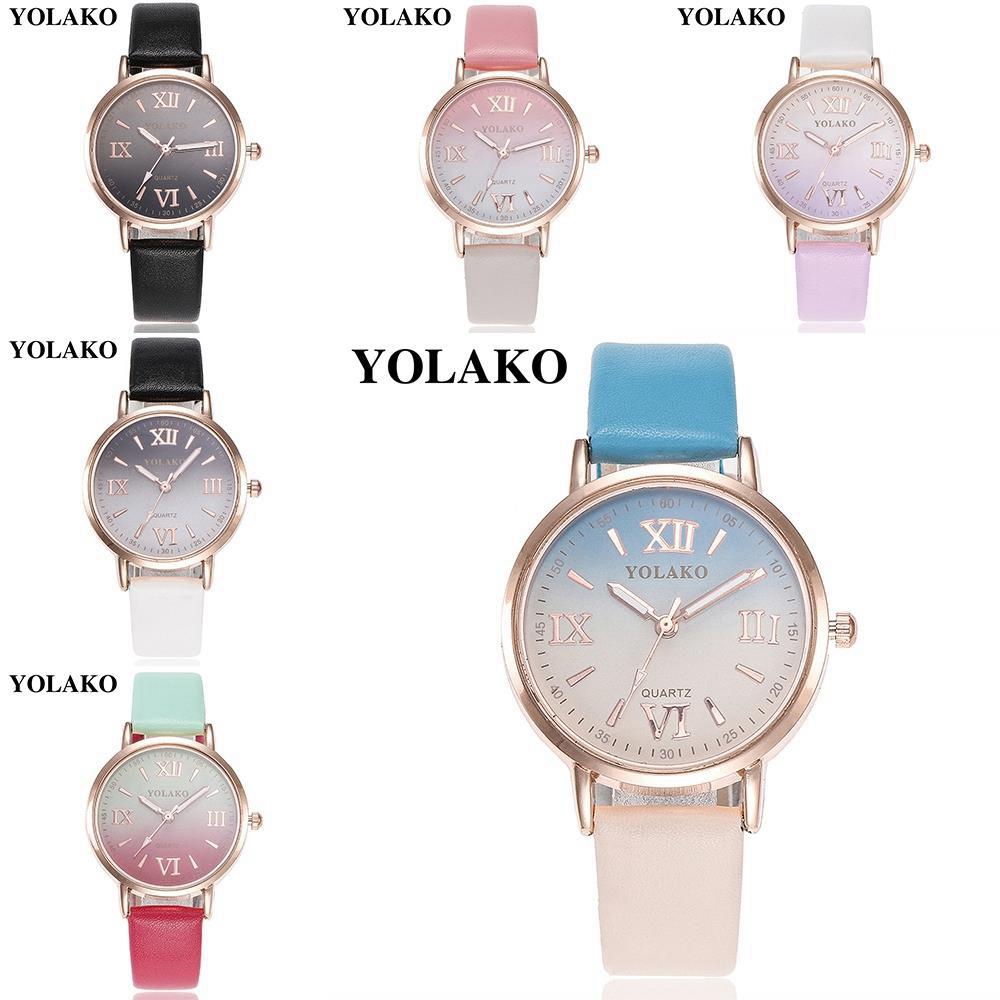 YOLAKO YL01 Women Casual Quartz Watch Blue Beige