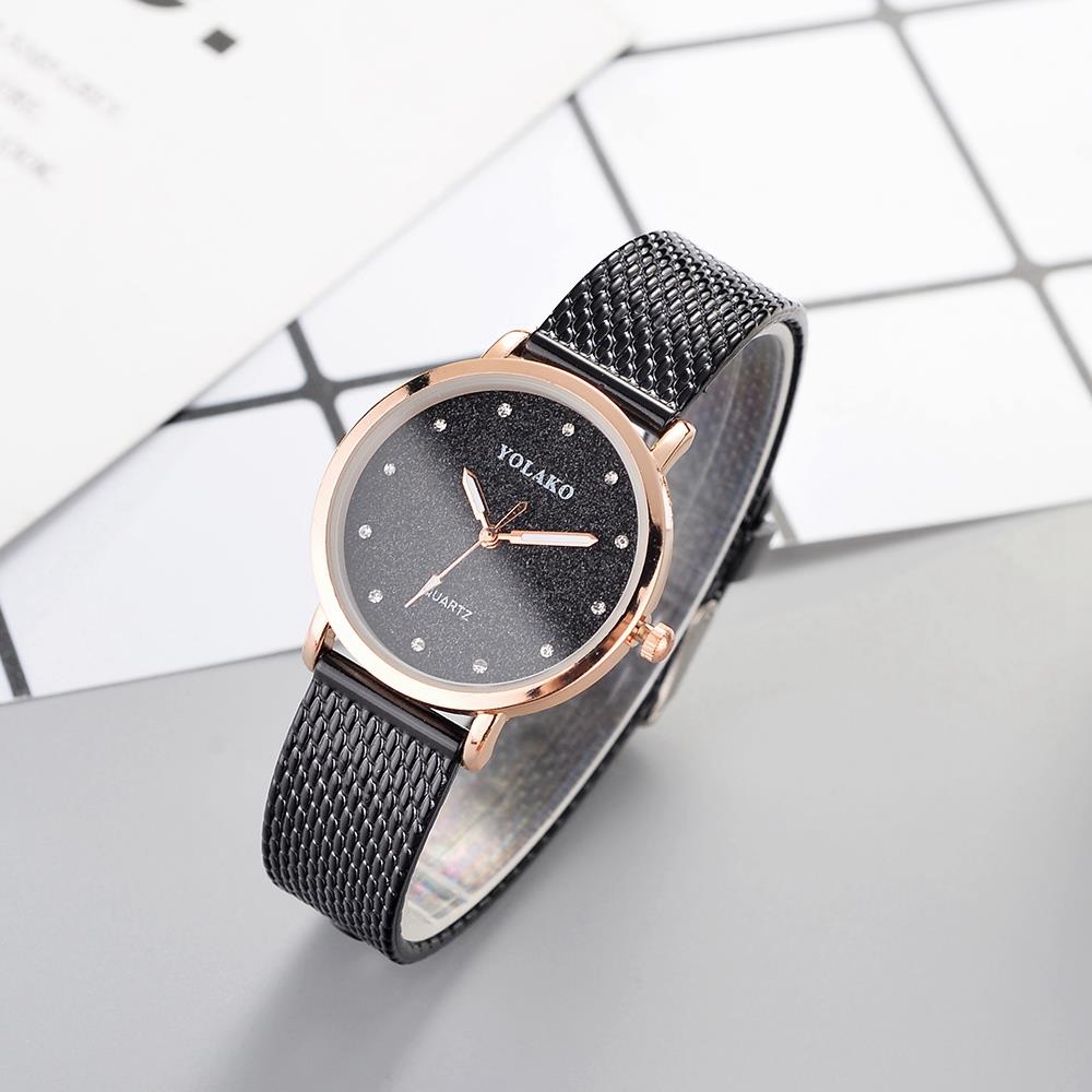 YOLAKO YK33 Women Quartz Watch Rose Gold light Blue