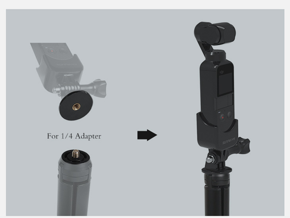 Sunnylife Adapter + Bicycle Clamp for DJI OSMO Pocket Aluminum Alloy
