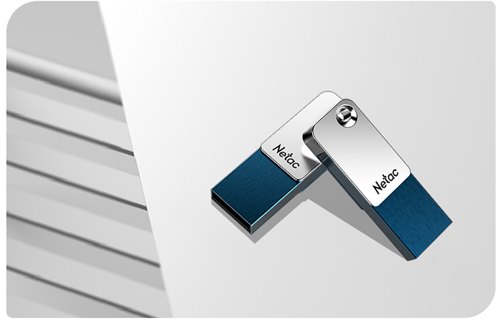 Netac U329 16GB USB Flash Drive Silver Blue
