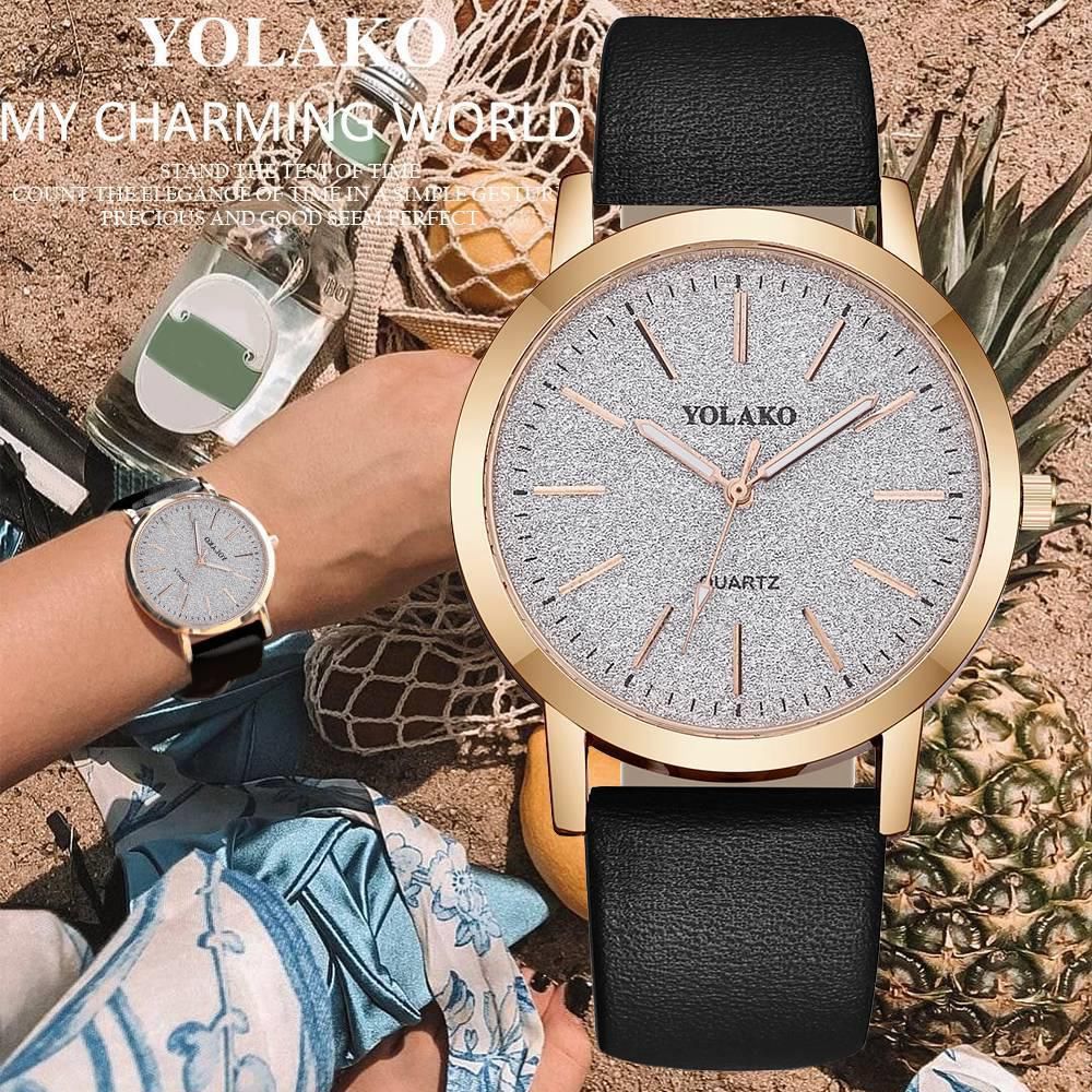 YOLAKO YK68 Women Sparkle Quartz Watch White