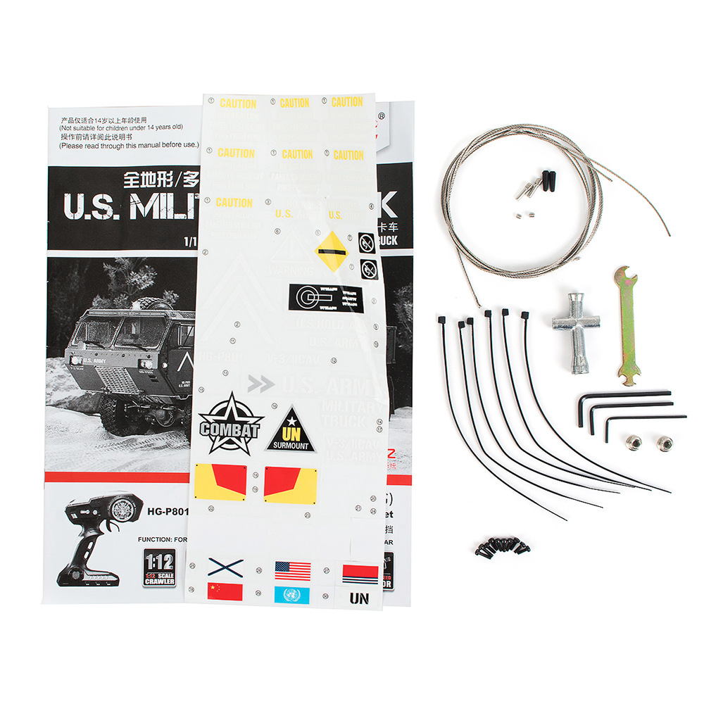 HG HG-P802 M983 2.4G 1:12 RC Car Khaki