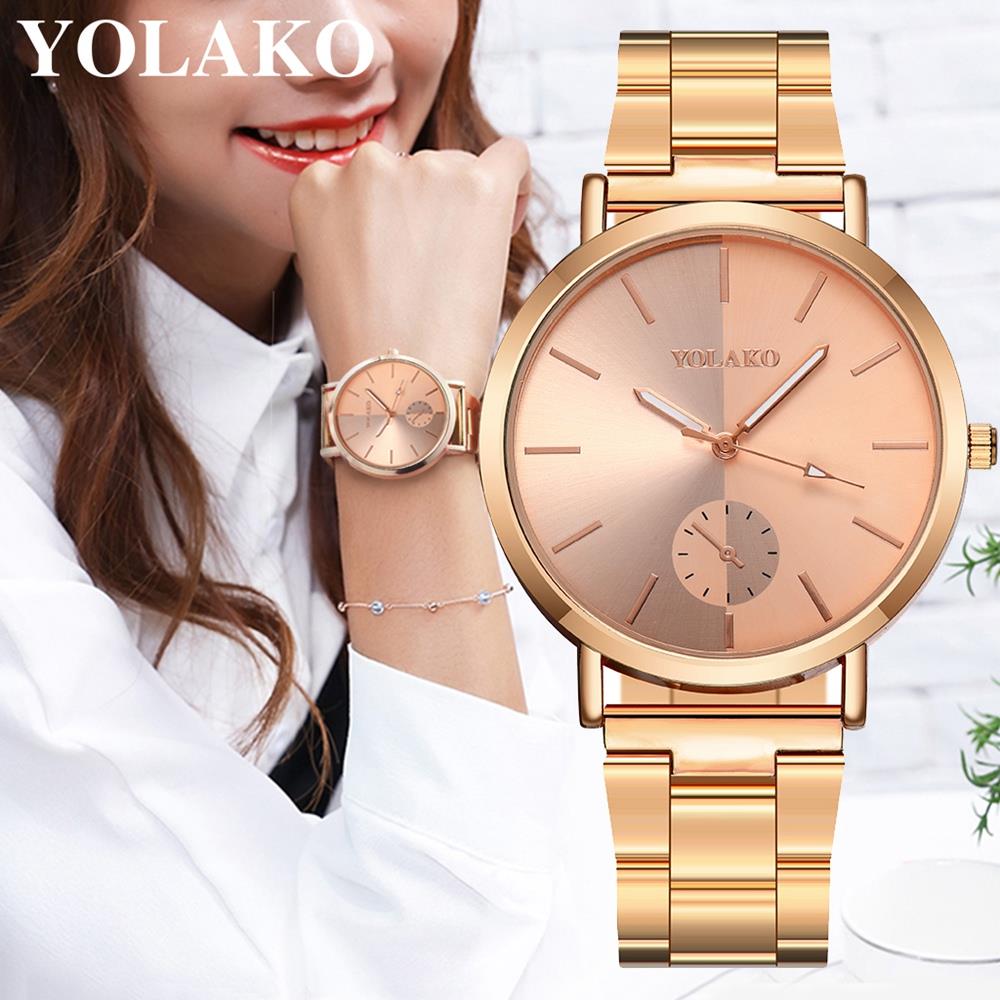 YOLAKO YK120 Casual Quartz Watch Gold
